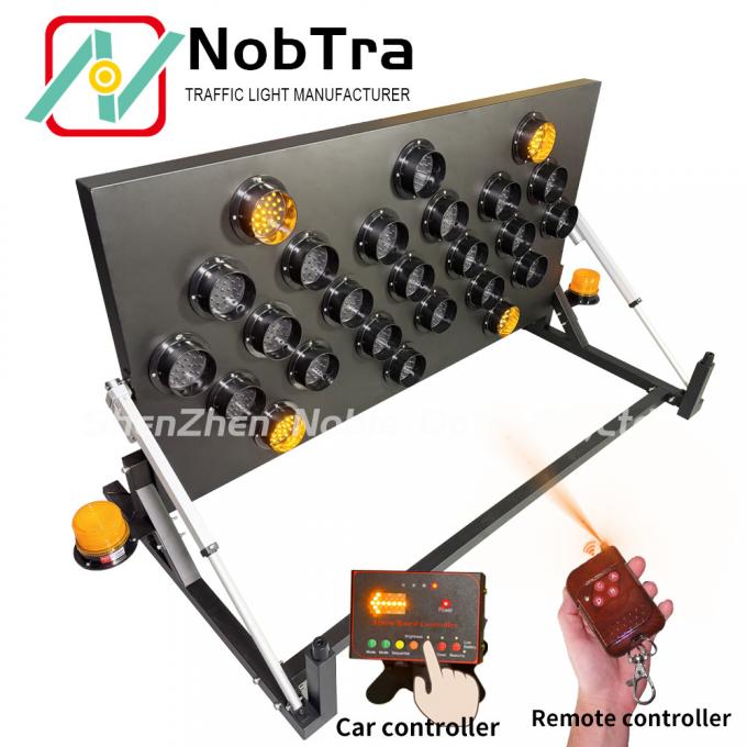 Portable LED Arrow Board with Wireless Remote for Vehicle Mount