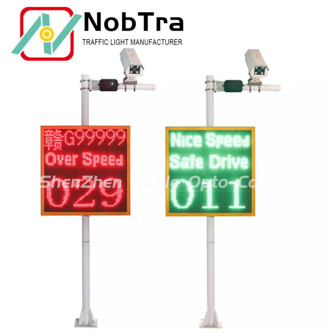 VMS Display Radar Speed Signs Sign With Plate Recognition With radar ...